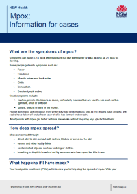 Mpox resources - Mpox