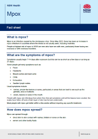 Mpox resources - Mpox